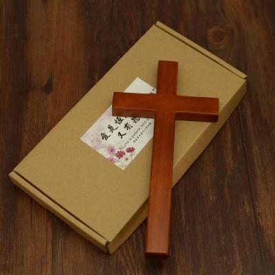 Oak small cross christianity wall hanging jesus st... – Grandado