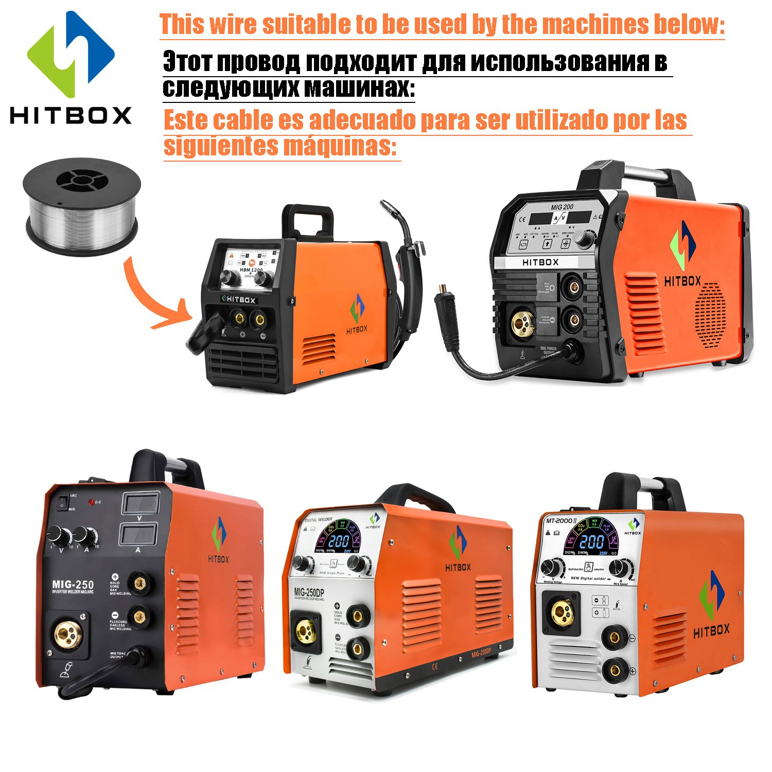 HITBOX Carbon Steel Welding Wire Flux Cored Wire 0... – Grandado