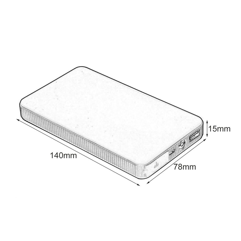 12V 20000mAh Mini Portable Multifunctional Car Jump Starter Power ...