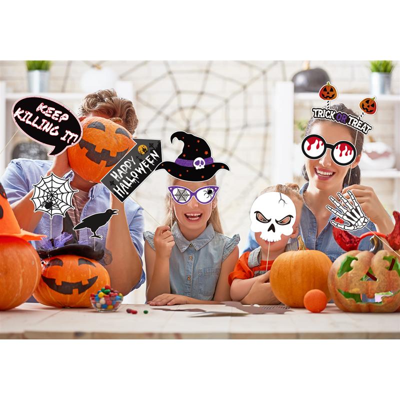 Amosfun 20PCS Halloween Party Photo Booth Accessor... – Vicedeal