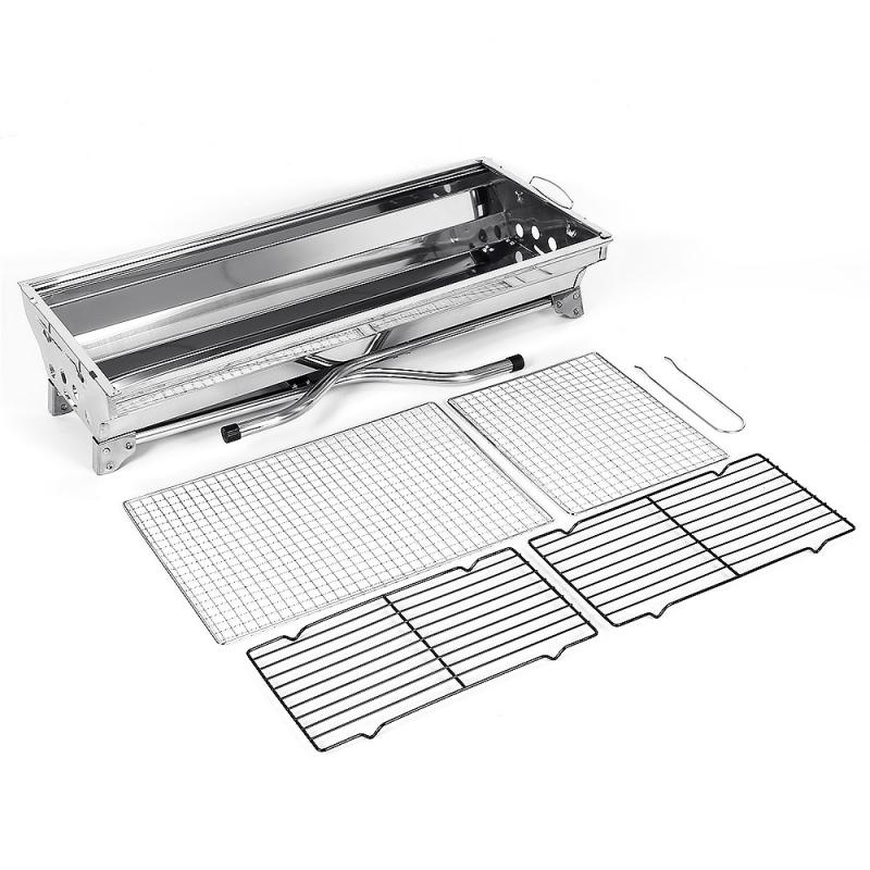 Foldable Stainless Steel BBQ GrillS Portable Outdo... – Grandado
