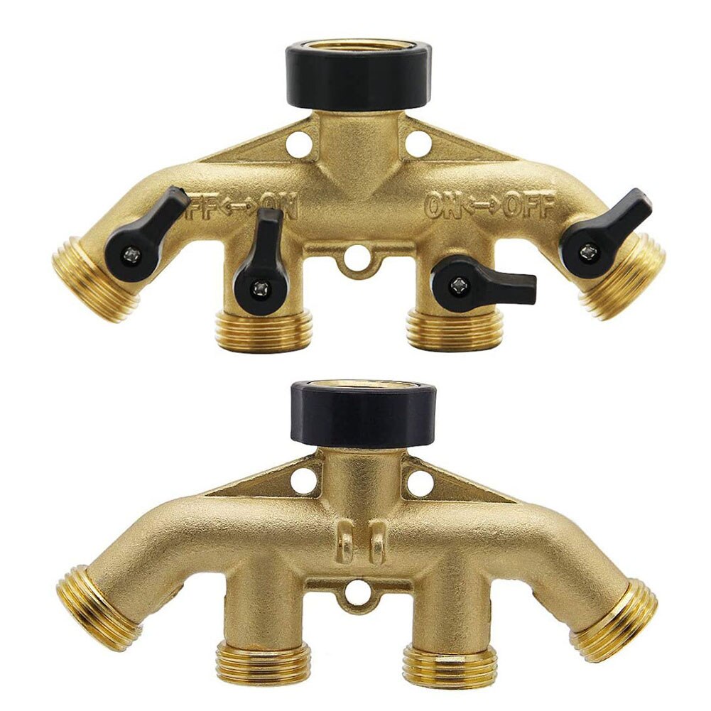 3/4 Inches 4 Way Brass Ball Valve Connector Spigot... – Grandado