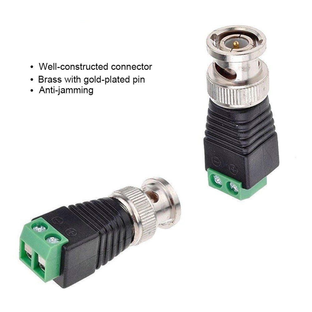 10Pcs Bnc Connectoren Voor Ahd Camera Cvi Camera T... – Grandado