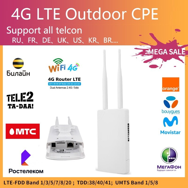 KuWiFi-enrutador 4G CPE para exteriores, dispositi... – Grandado