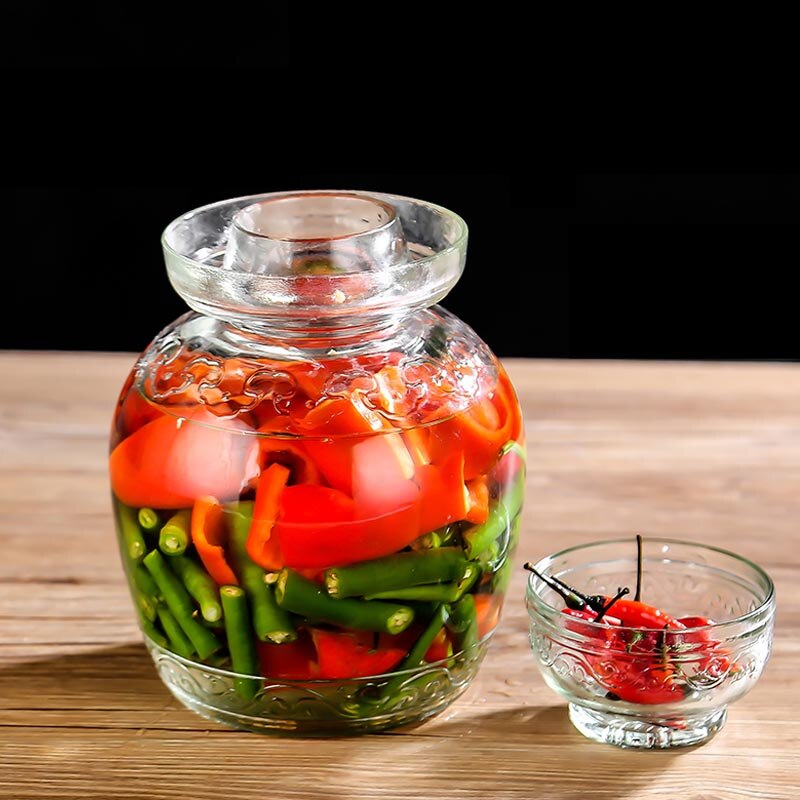 Transparent Thicken Glass Pickle Jar Korean Kimchi... – Grandado
