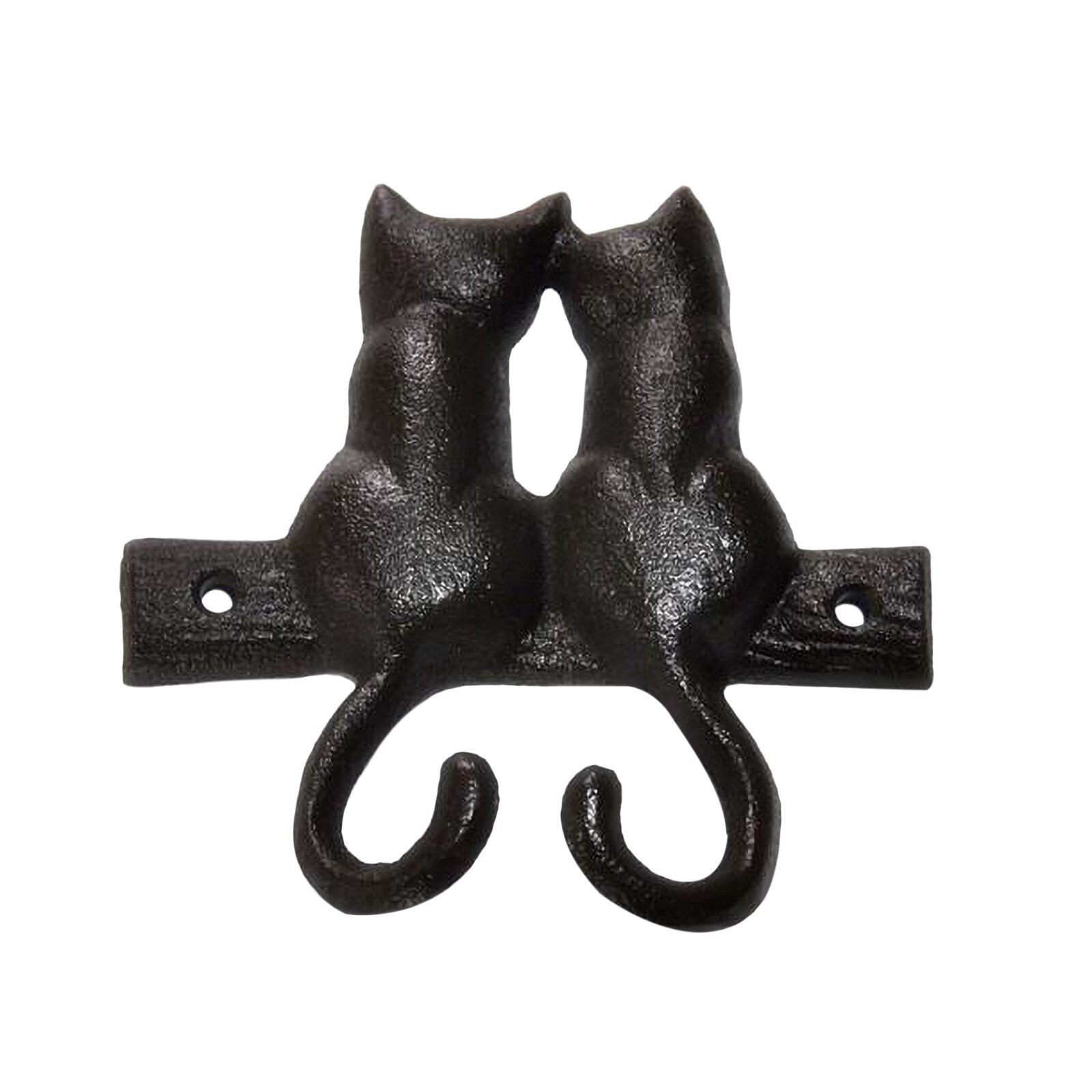 Support Mural en métal Chat Queue Crochet Porte-cl... – Grandado