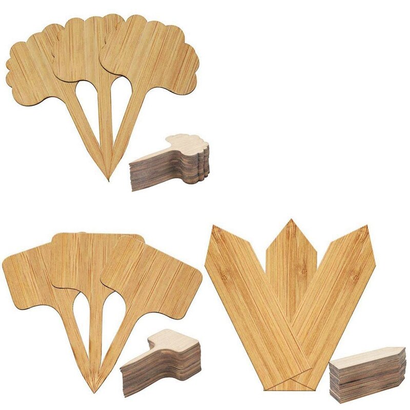 60Pcs Bamboo Plant Label, 3 Kinds of Plant Label L... – Vicedeal
