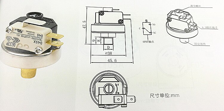 LF25 Steam Cleaner Machine Pressure Switch Pressur... – Grandado