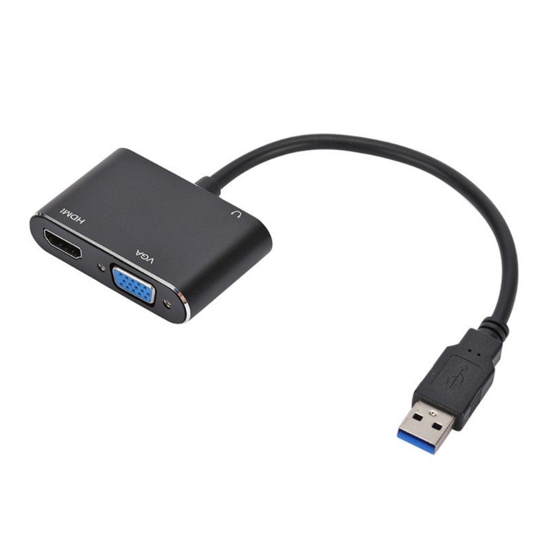 2 in 1 Multi-Display Adapter HDMI-compatible VGA M... – Grandado