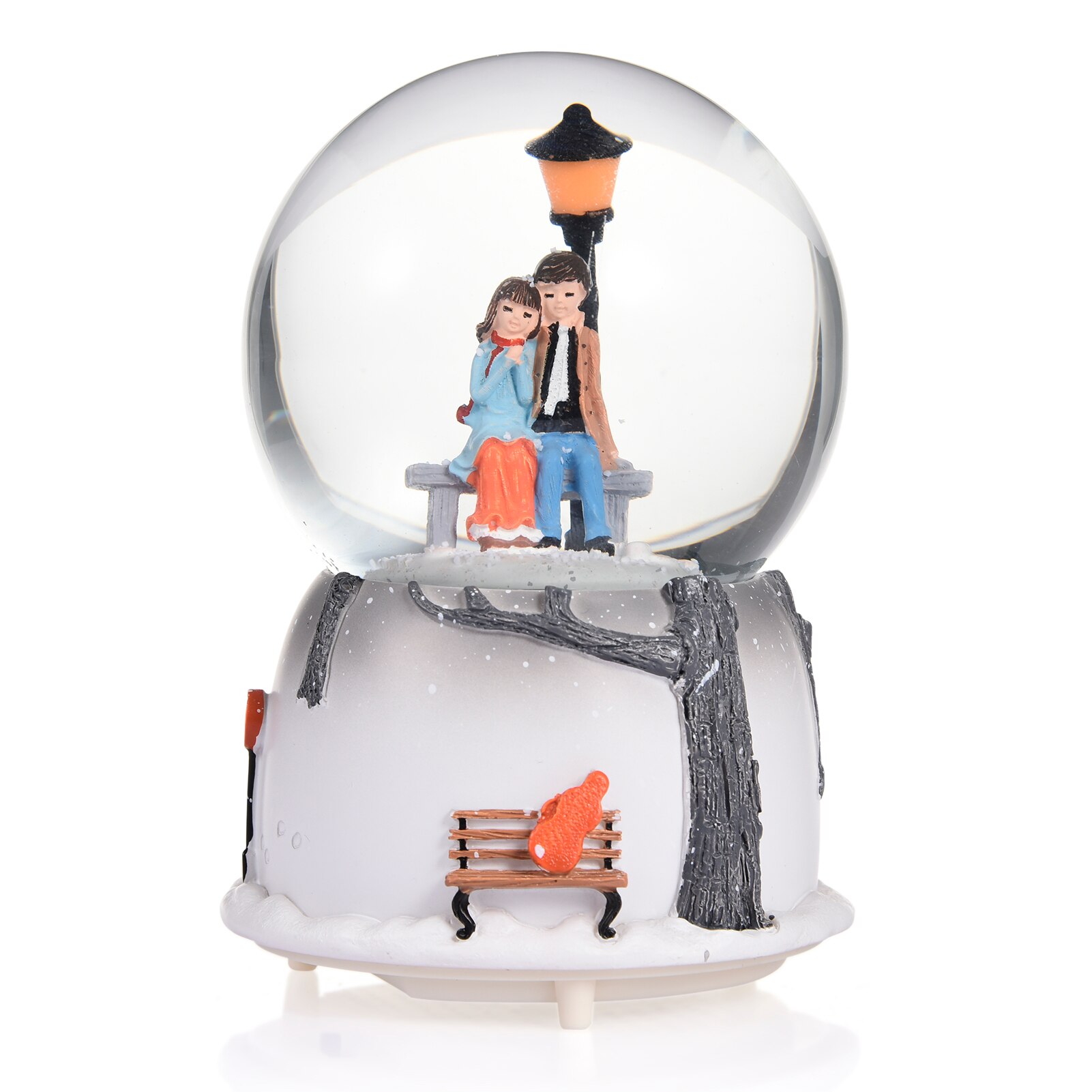 Couple Crystal Ball Music Box Musical Crystal Ball... – Grandado