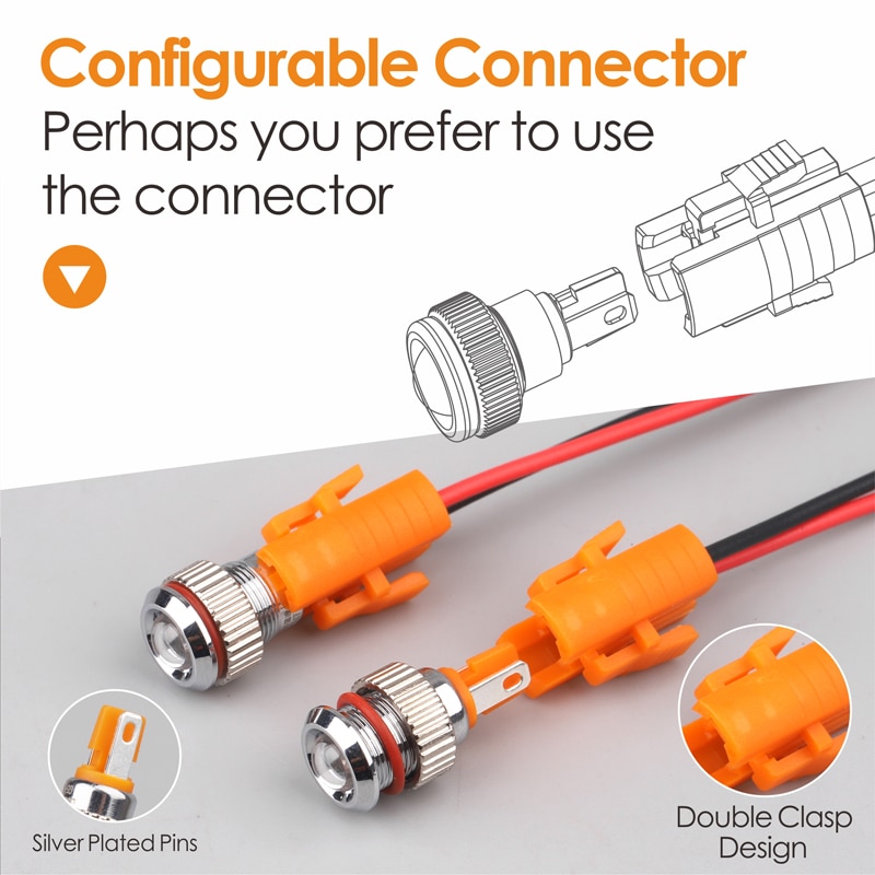 LANBOO 8mm IP68 waterproof point light red green y... – Vicedeal