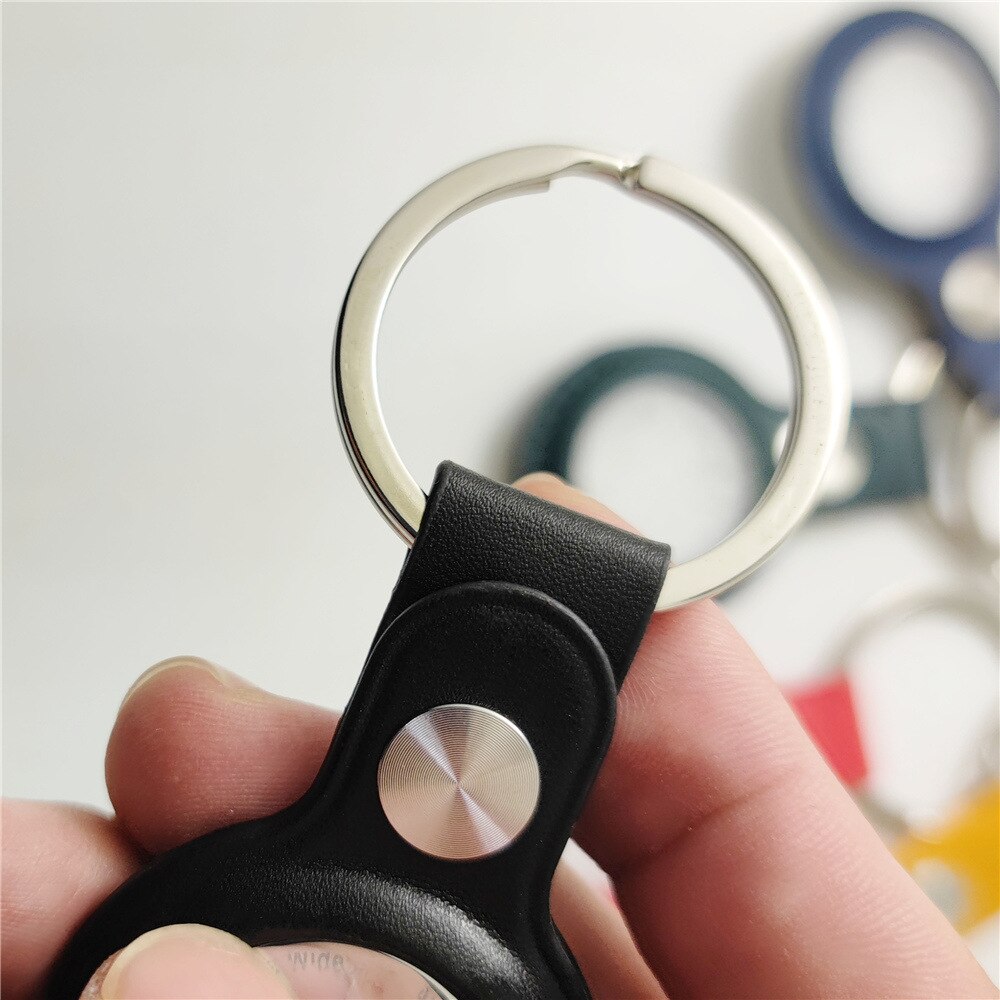 Leather Key Ring For Airtag Case llavero Shockproo... – Grandado