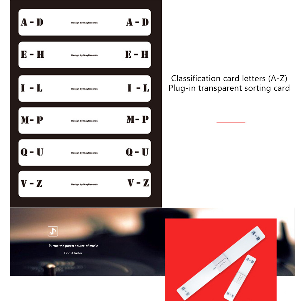 6pcs CD Turntable Tag Alphabet Tab Record Divider ... – Grandado