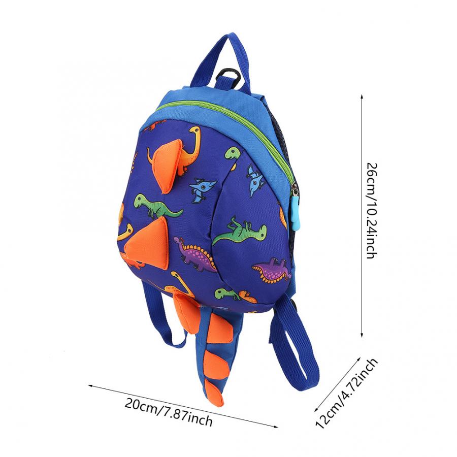 Kids Leash Dinosaur Print Shoulder Backpack Kids C... – Vicedeal
