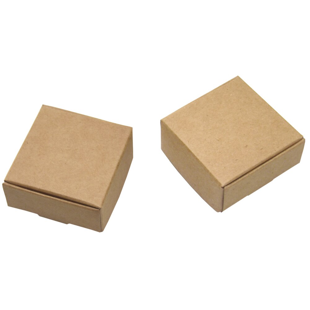 5.8x5.6x2cm Brown Vintage Kraft Paper Package Box ... – Vicedeal