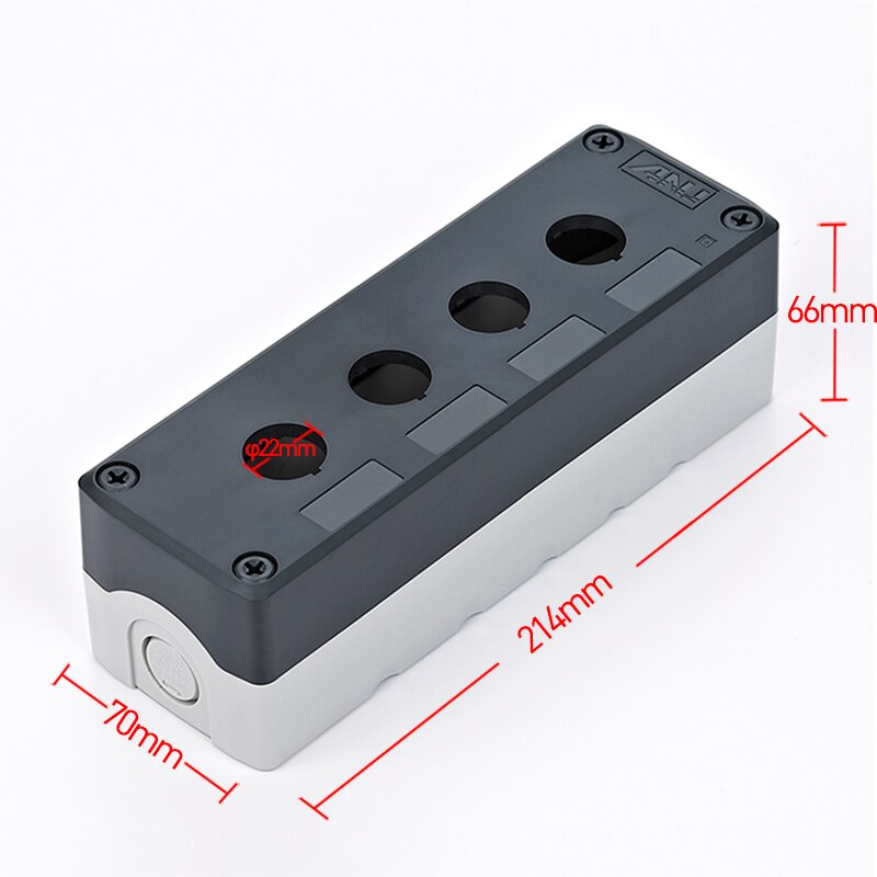 IP66 PC+ABS 4 Hole Control Box Yellow/Gray Waterpr... – Vicedeal
