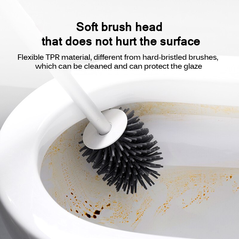 Tpr Wc Borstel Rubberen Hoofd Houder Reinigingsbor... – Vicedeal