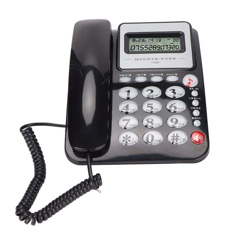 C228 Desktop Corded Telephone Home Office Fixed Ph... – Grandado