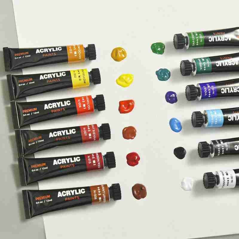 12/24Colors Acrylic Paints set wall painting color... – Vicedeal