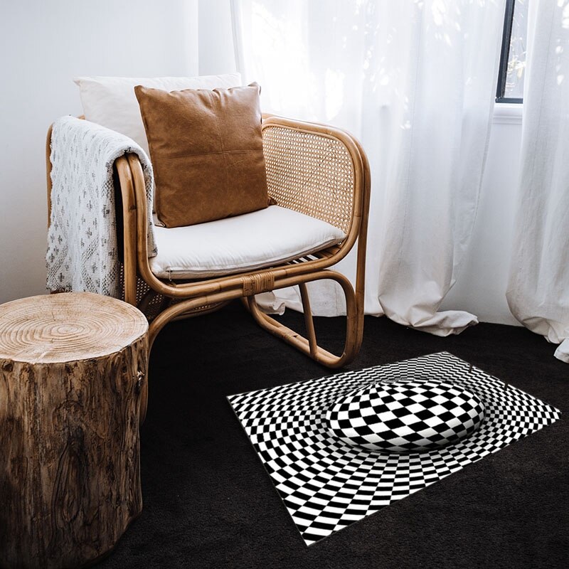 3D Visual Carpet, Living Room, Bedroom, Coffee Tab... – Grandado