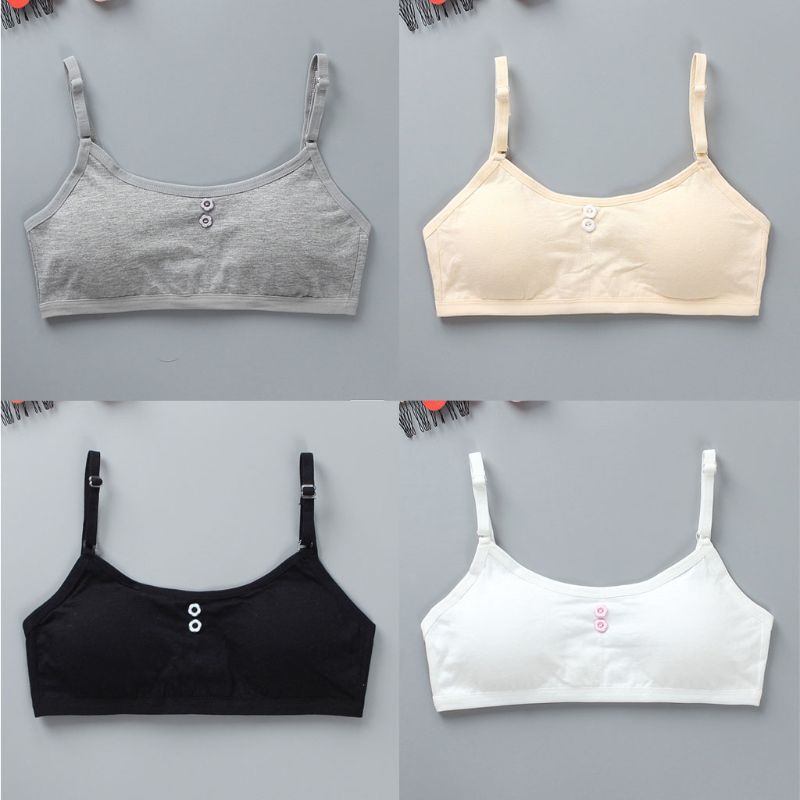 4pcs/Lot Girls Bras Soft Young Children Bra for Ki... – Grandado