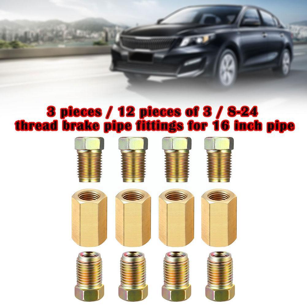 12 pieces of 3/16 inch pipe and 3/8 inch -24 threa... – Grandado