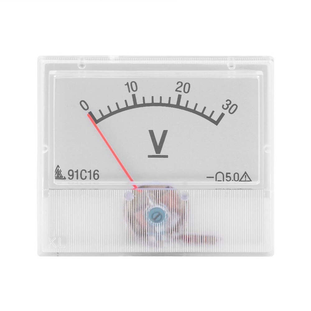 0-30V DC Analog Volt Voltage Panel Meter Voltmeter... – Grandado