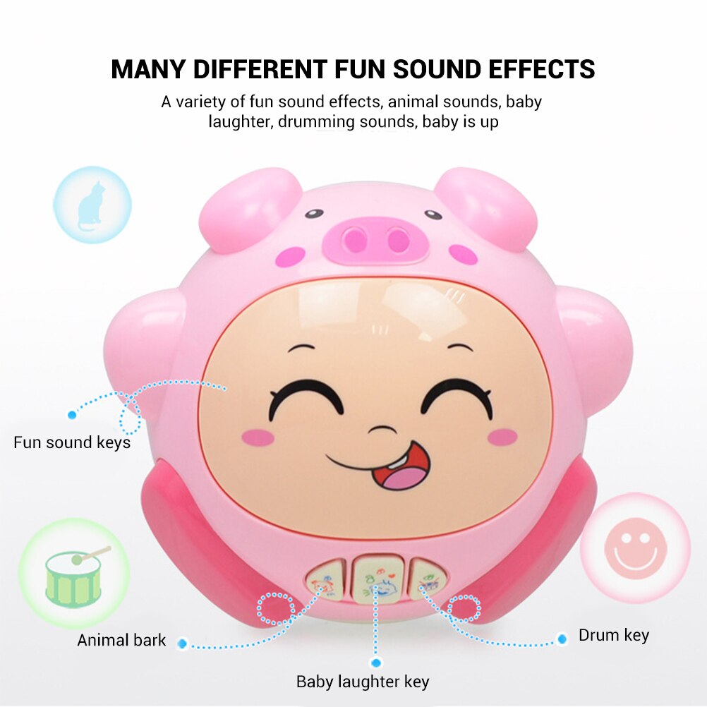Cute Cartoon Electric Rolling Ball Light Sound Fun... – Grandado