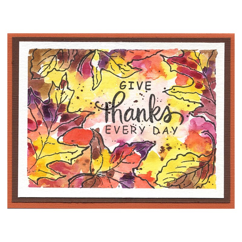 Autumn Leaves Clear Stamps DIY Stencil For Scrapbo... – Grandado