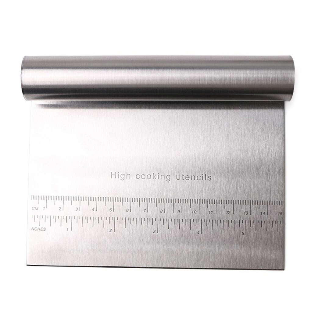 Stainless Steel Pizza Dough Scraper Cutter Baking ... – Vicedeal