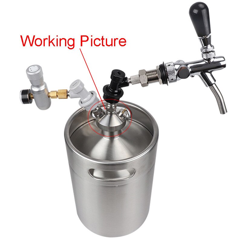 Stainless Steel 3.6L/5L/10L Mini Keg Tap Dispenser... – Vicedeal