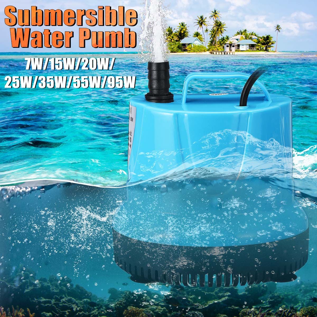 7/15/20/55W Submersible Water Pumps Fish Tank Aqua... – Grandado
