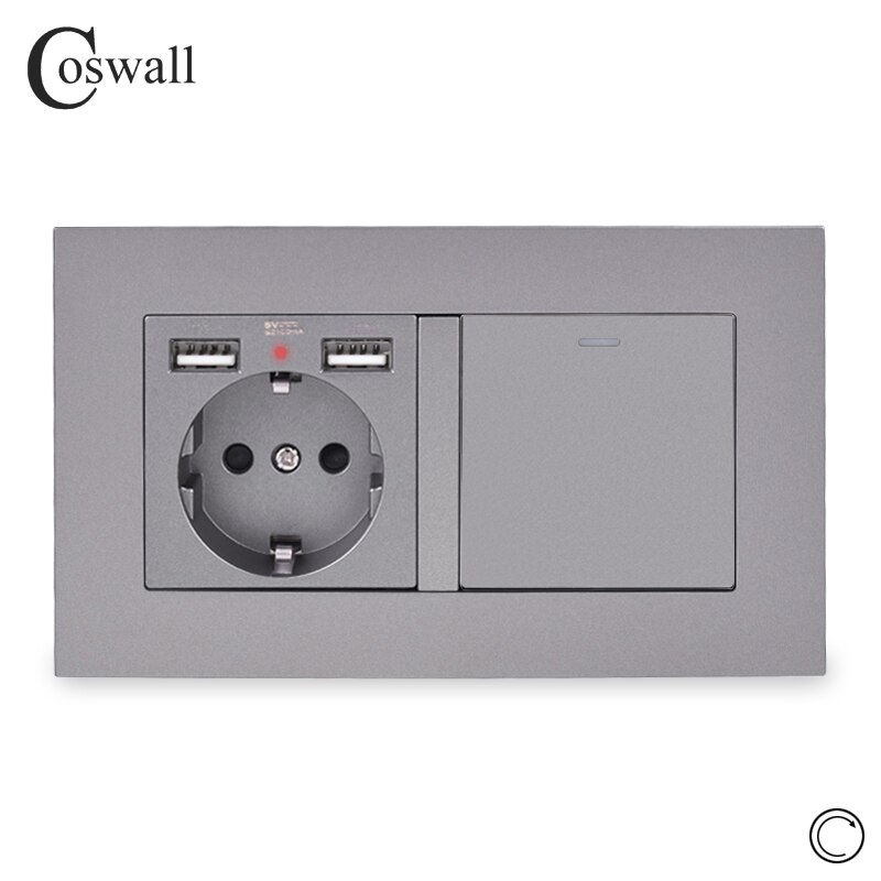Enchufe de pared cosmall EU Russia España con 2 pu... – Grandado