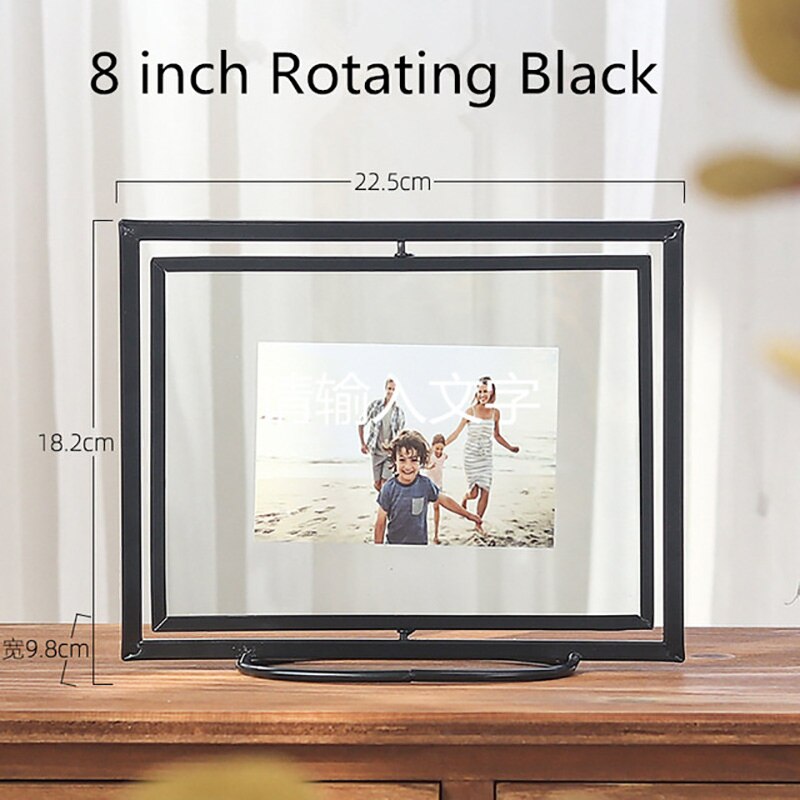 Geometric Metal Picture Frame Folding Rotatable Gl... – Grandado