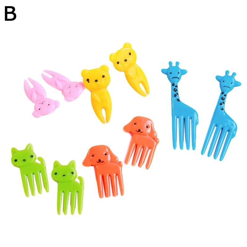 Animal Farm Fruit Fork Mini Cartoon Children Snack... – Grandado