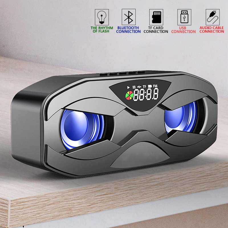 M8 Cool Robot Bluetooth Speaker LED Rhythm Flash W... – Grandado