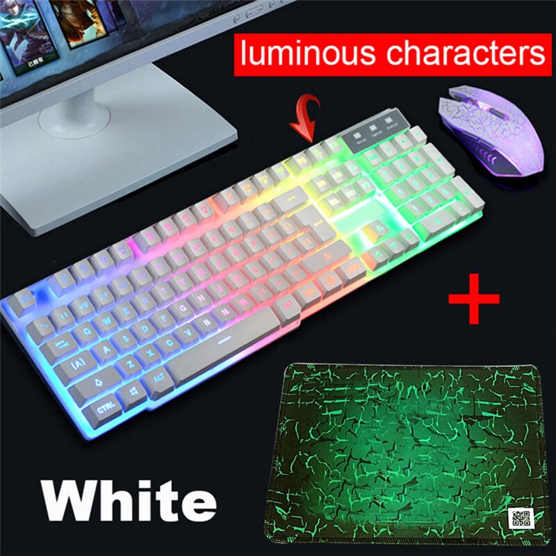 Wired LED Backlit Multimedia Ergonomic Usb Gaming ... – Grandado