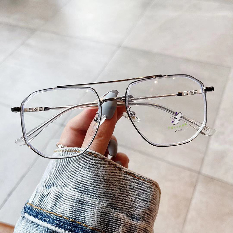 SO&EI Retro Double Bridges Square Women Anti-B... – Grandado