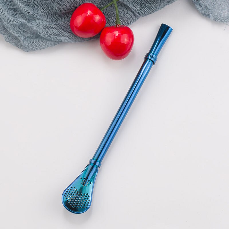 Two-in-one Stainless Steel Spoon Straws Metal Drin... – Grandado