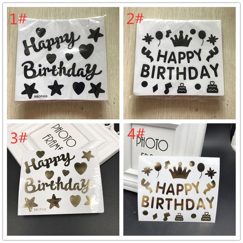 DIY 3pcs Happy Birthday Stickers Bobo Balloon Part... – Vicedeal