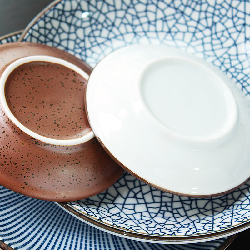 1pc Japanese Dinner Plate Ceramic Plate Dish Desse... – Grandado