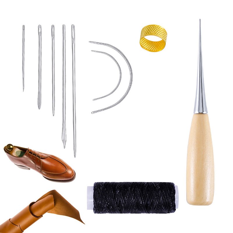 Leather Sewing Needles Stitching Needle Kit Thread... – Vicedeal
