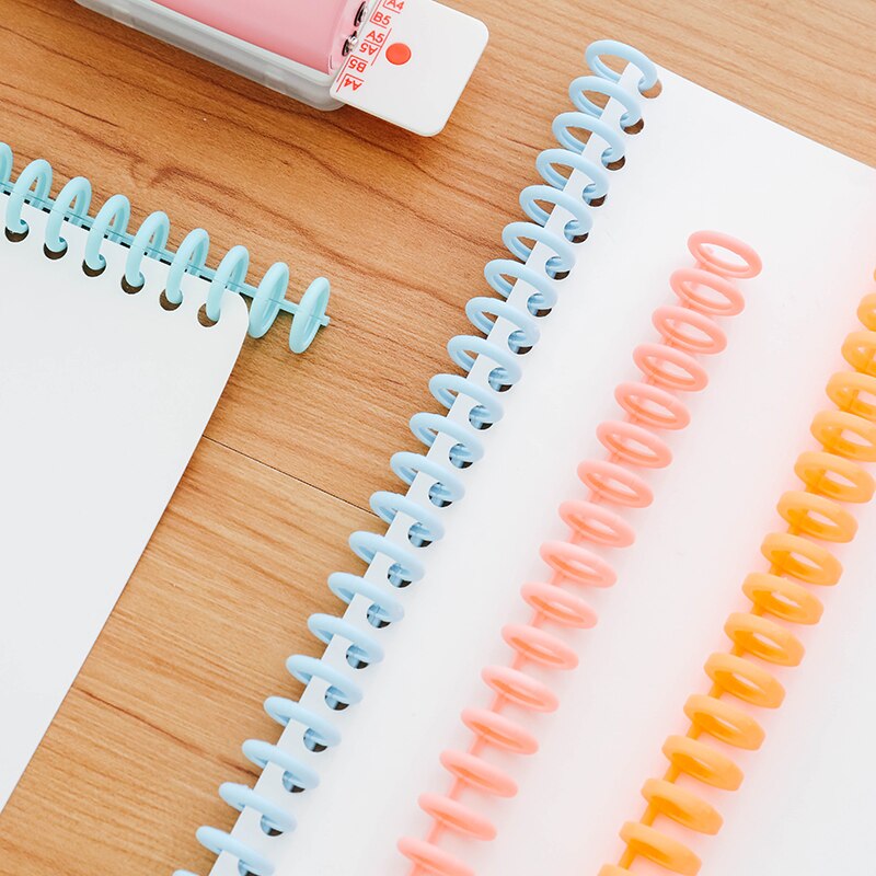 10pcs 12mm 30 26 Holes Plastic Binding Strip A4 Re... – Grandado