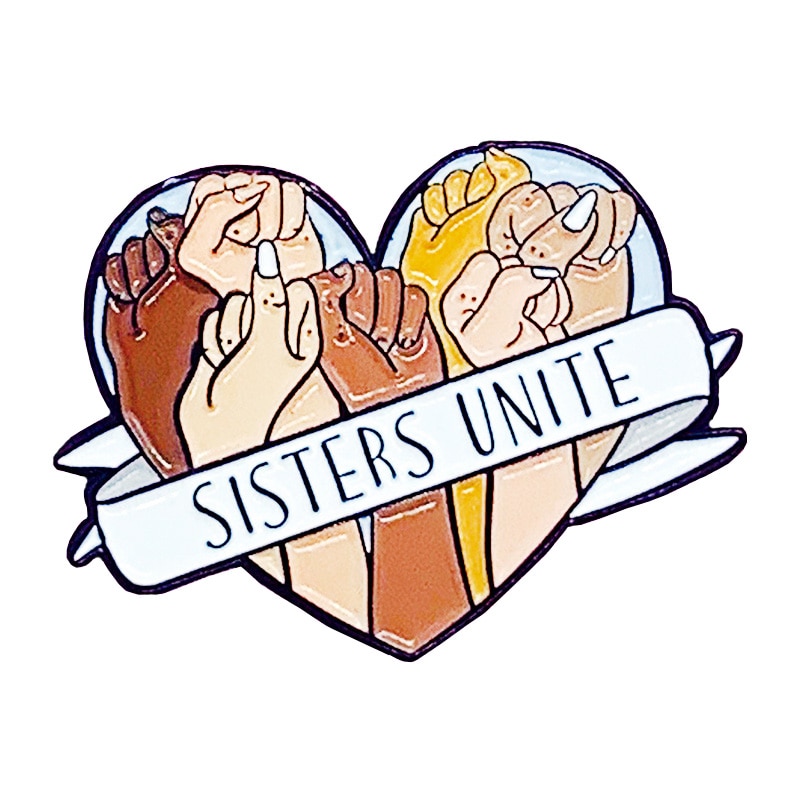 Sisters Unite Enamel Pin – Vicedeal