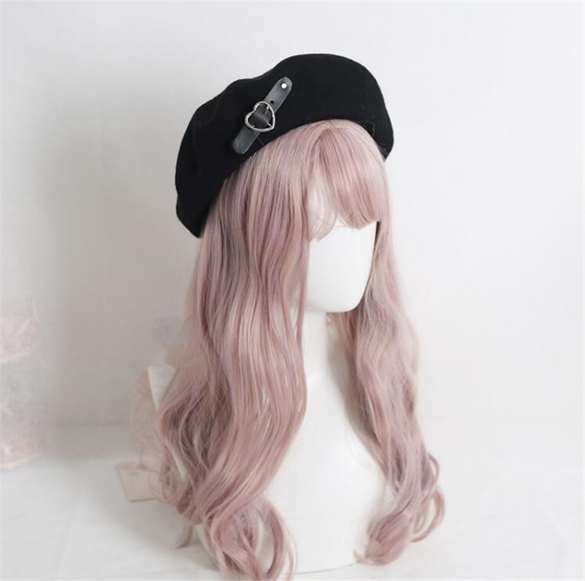 Metal Punk Beret Warm Winter Lolita Hat Lolita Coo... – Grandado