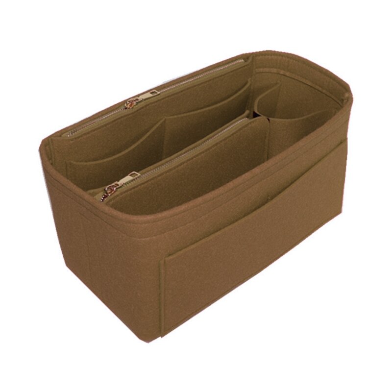 Women Cosmetic Purse Organizer Insert Felt Bag wit... – Grandado