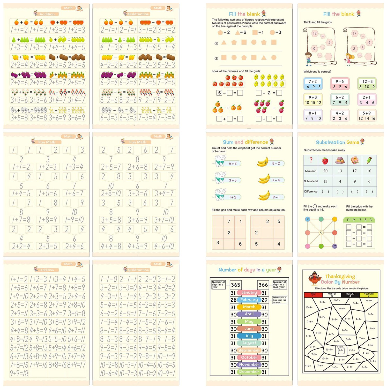 Arabic Numerals Alphabet/Drawing/Math Copybook Chi... – Vicedeal