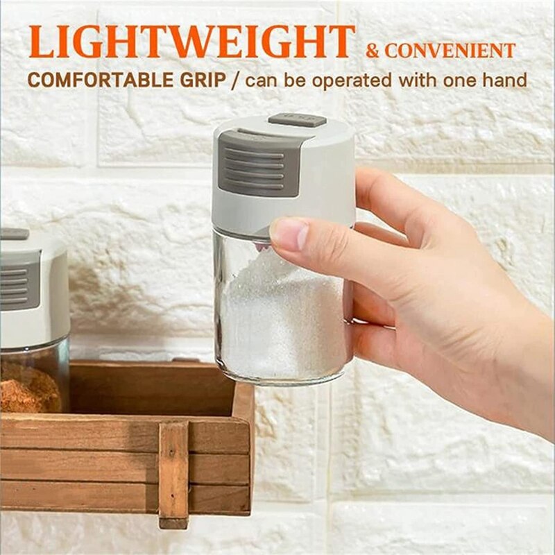 Metering Salt Shaker Glass Metered Salt Dispenser,... – Grandado