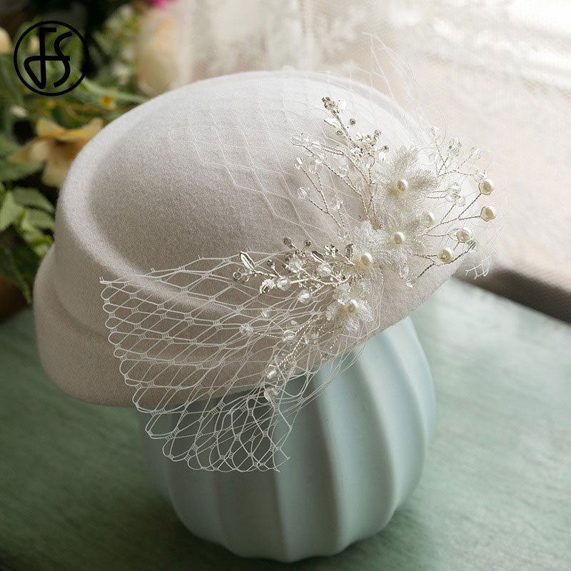 Fs Witte Hoed Fascinators 100% Wolvilt Pillendoosj... – Vicedeal