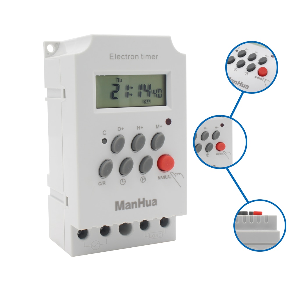 ManHua KG316T-II Digital Programmable Timer Din Ra... – Grandado